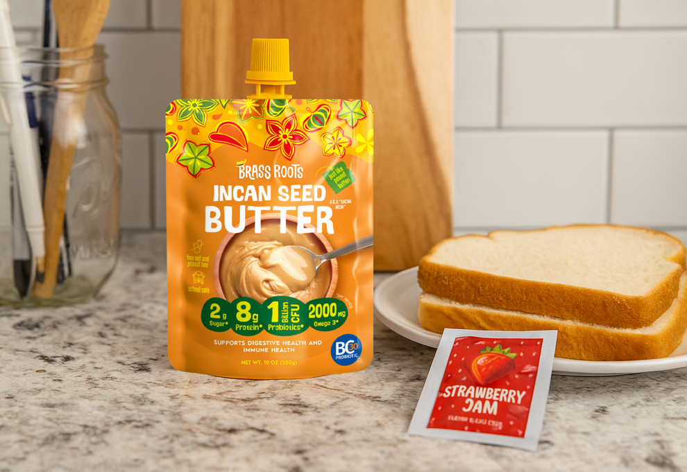 Incan Seed Butter 12oz Multi Serving Pouch | Organic | Brass Roots