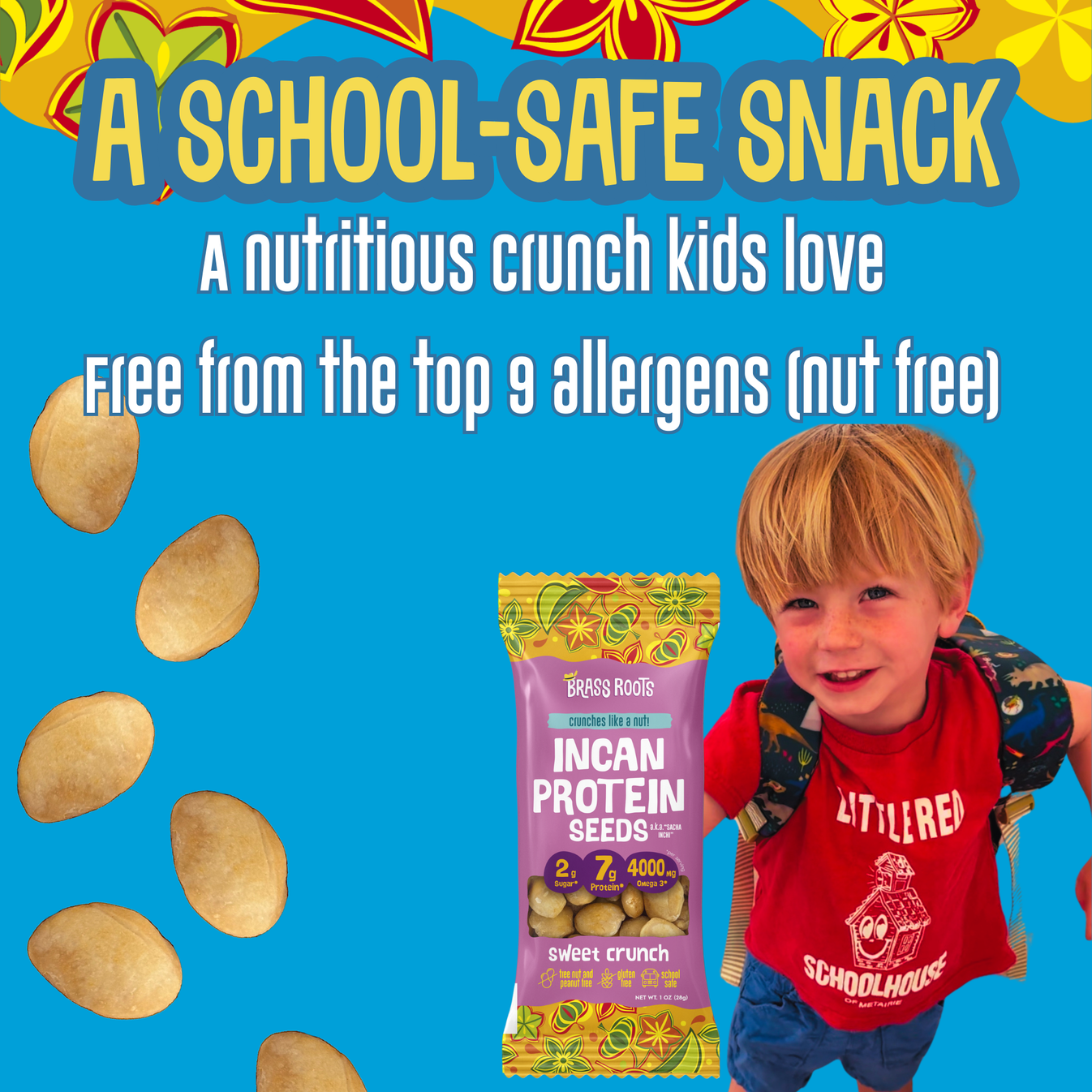 Salted Incan Seeds 1oz | Organic Grab n Go | Brass Roots