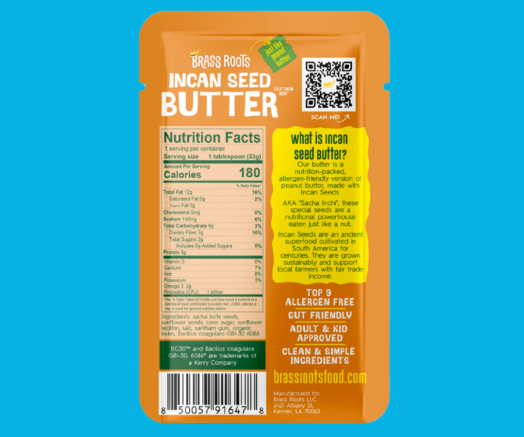 Incan Seed Butter 10-Pack | Organic Grab n Go | Brass Roots